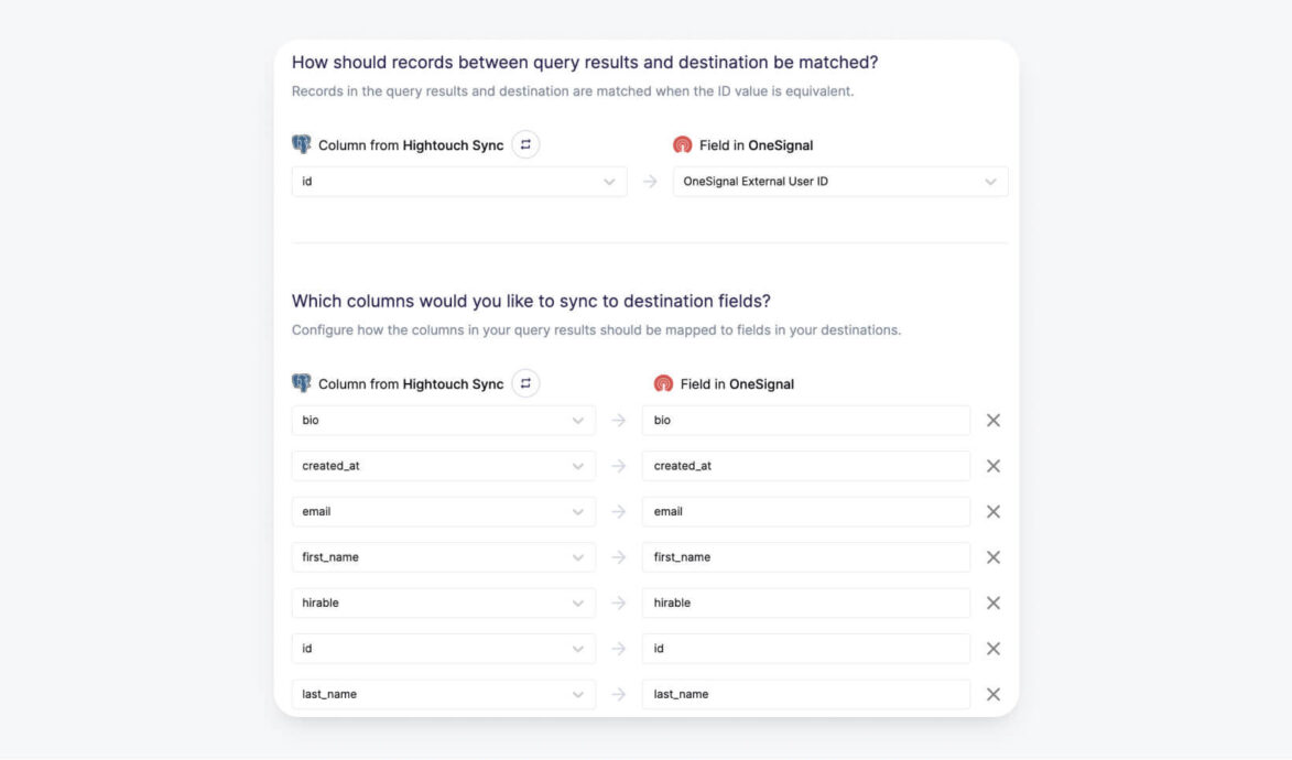 How to Add Hightouch Integration - OneSignal - OneSignal