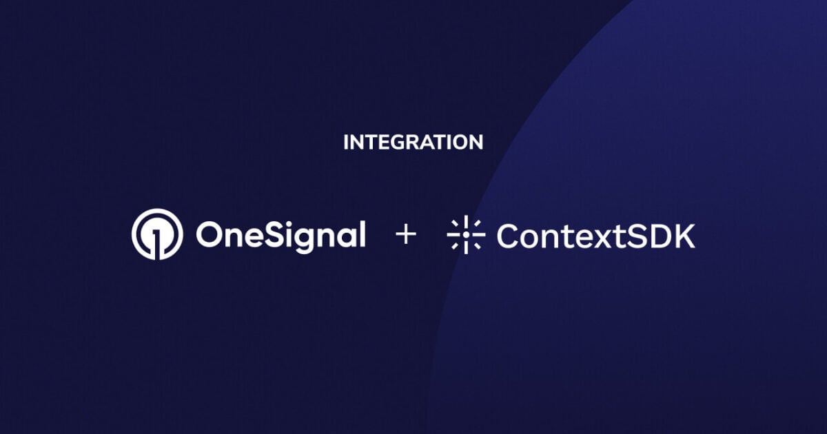 How to Add ContextSDK Integration - OneSignal - OneSignal