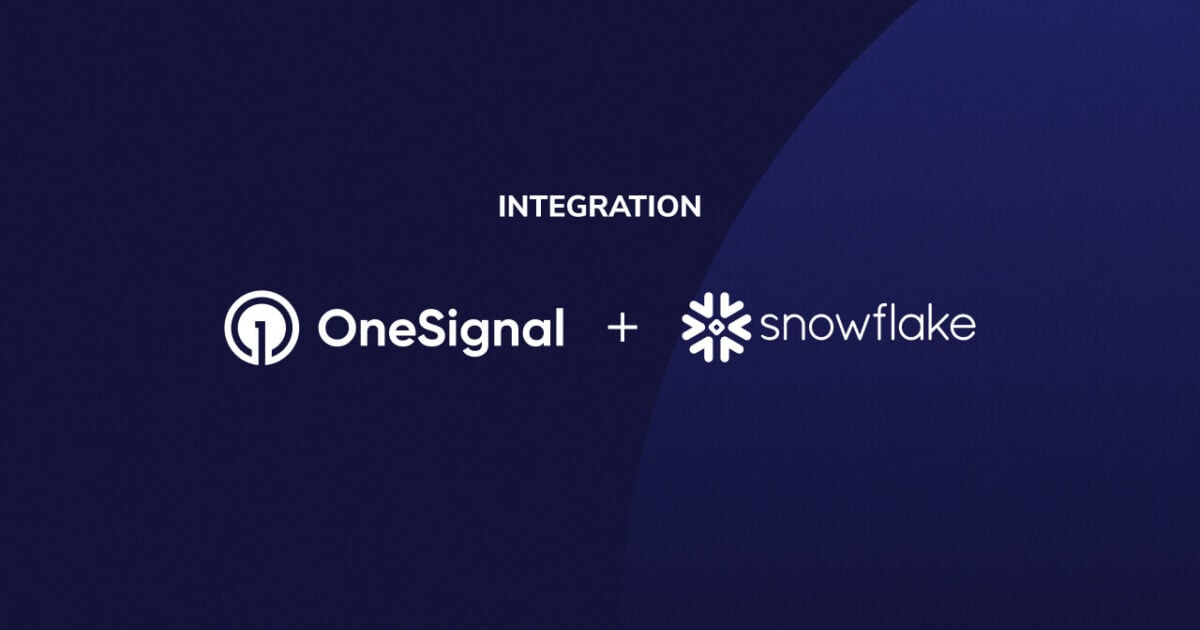 How to Add Snowflake Integration - OneSignal - OneSignal