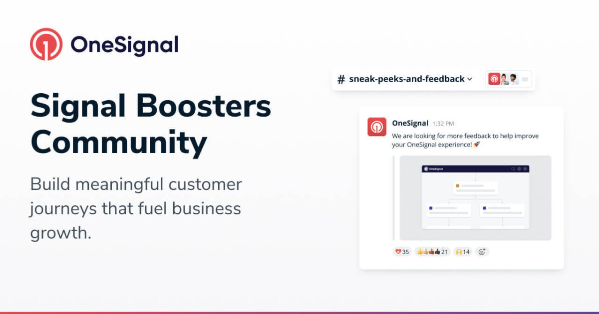 Signal Boosters Community - OneSignal