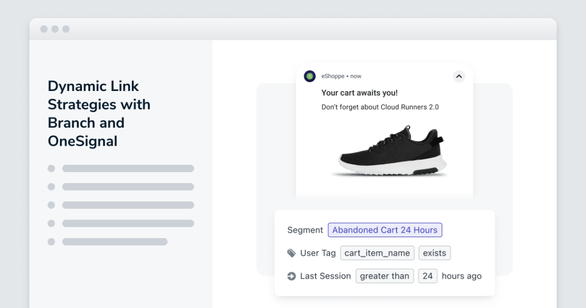 Webinar: Dynamic Link Strategies with Branch and OneSignal - OneSignal