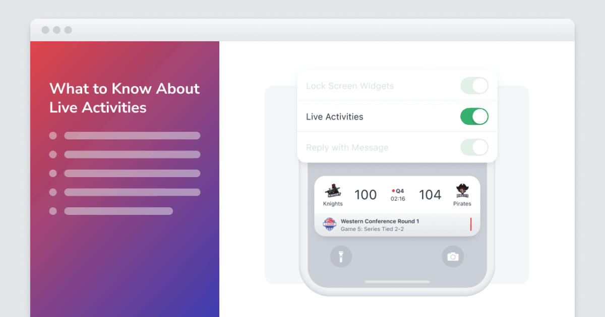 Video: What You Need to Know About Live Activities - OneSignal