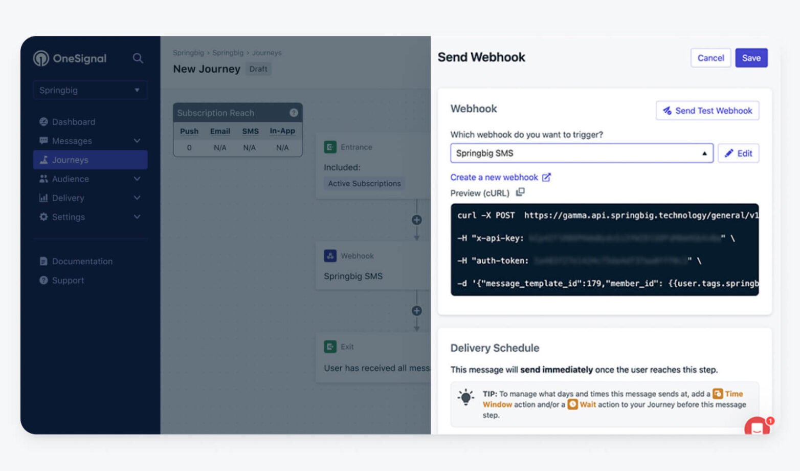 How to Add Springbig Integration - OneSignal - OneSignal